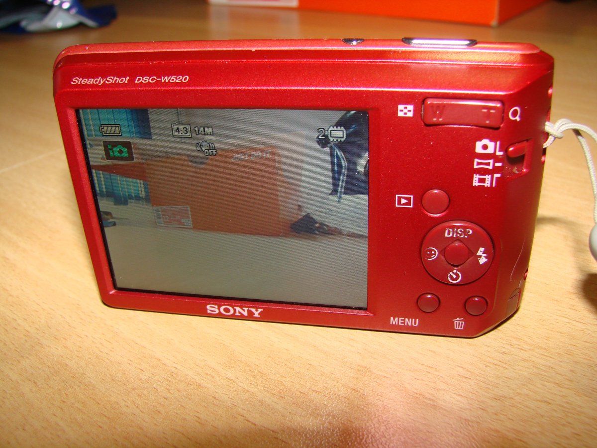 Sony Cyber-shot DSC-W520 compact Digital Camera 14.1MP RED color with ...