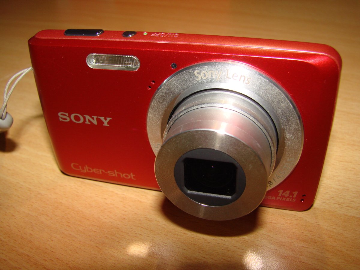 Sony Cyber-shot DSC-W520 compact Digital Camera 14.1MP RED color with ...